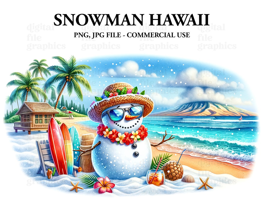 Snowman Christmas Watercolor Clipart, Christmas Clipart PNG, Colorful ...