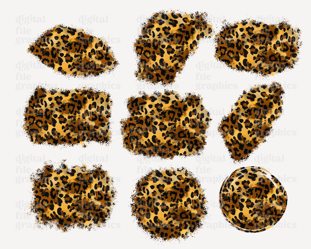 Leopard Print Patches PNG Leopard Patches Bundle Leopard - Etsy