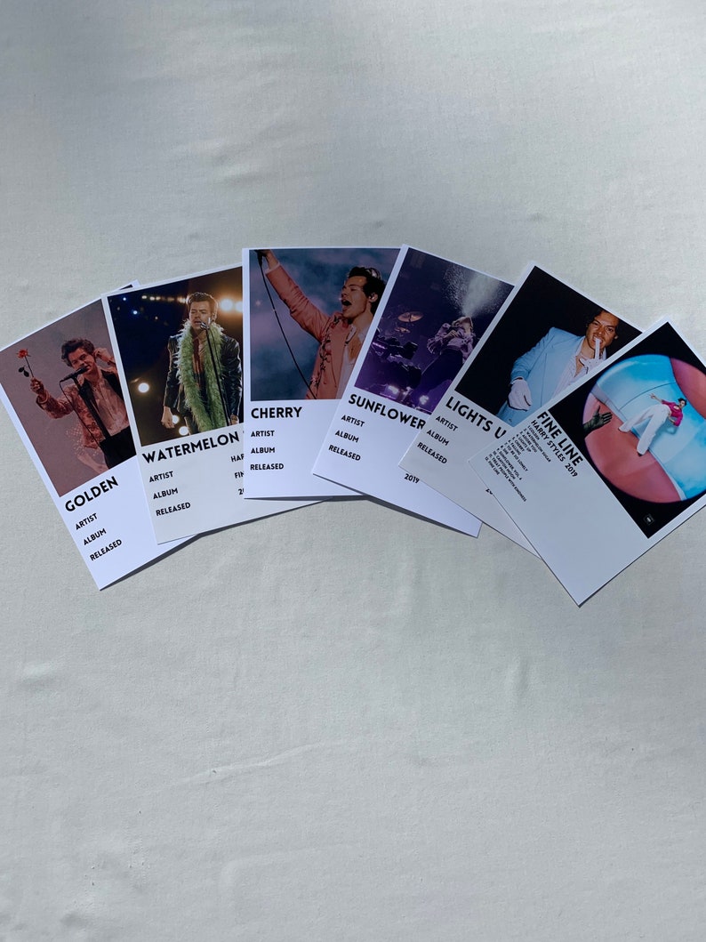 Harry Styles Fine Line Cards | Etsy