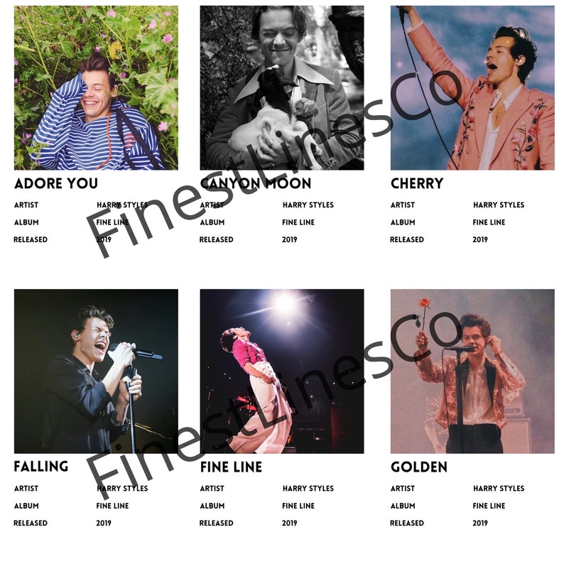 Harry Styles Fine Line Cards | Etsy