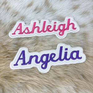 Name Patch, Hat Patches, Lettering Embroidered, Bachelorette Gift ...