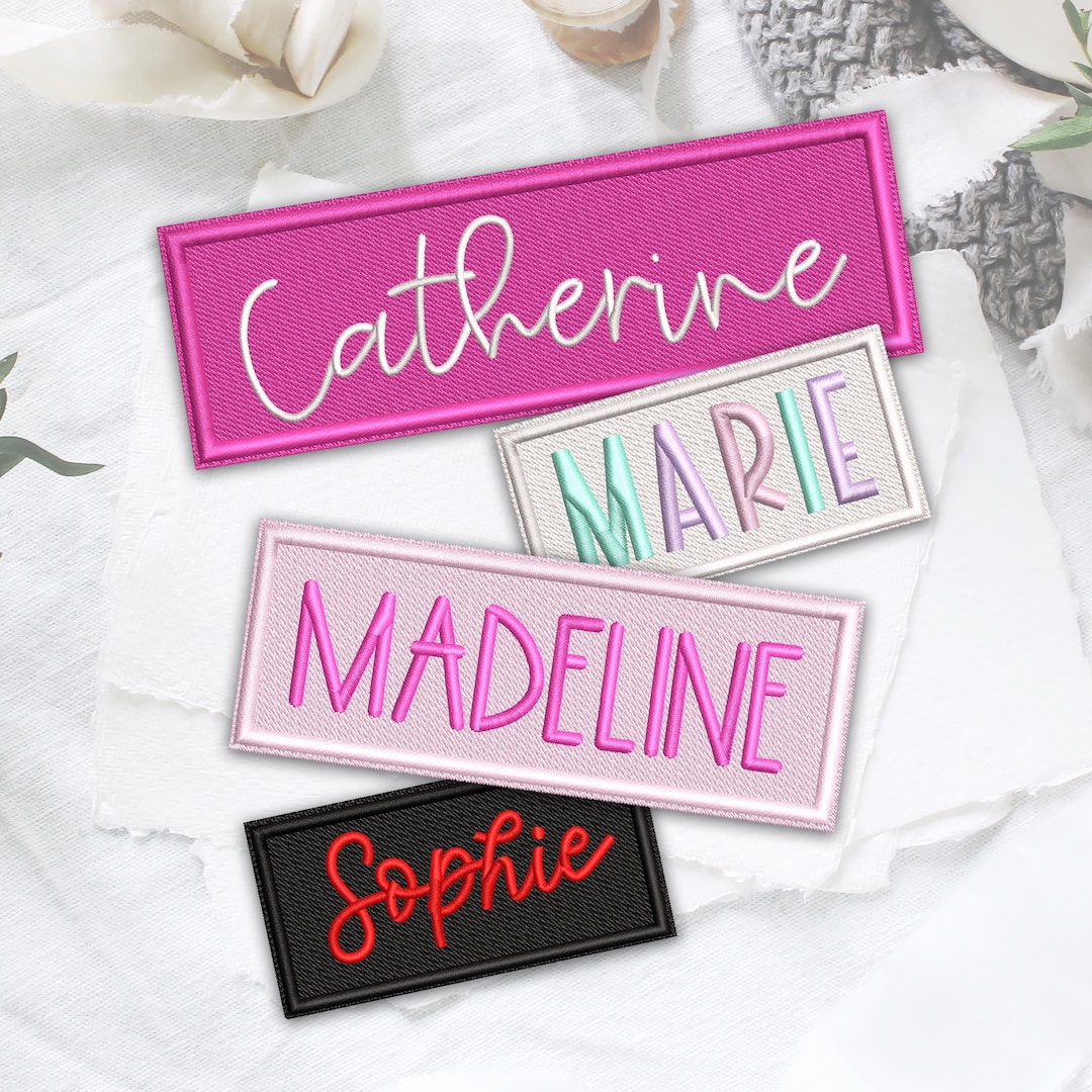Custom Rectangle Name Patch, Personalized Patch for Sports Team ...