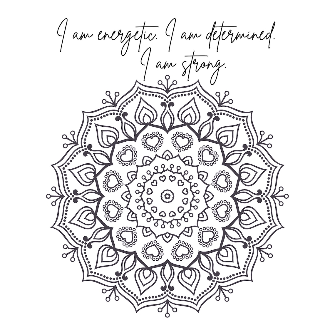 I AM AFFIRMATIONS | 32 Mandalas Coloring Pages | Powerful | Confidence ...