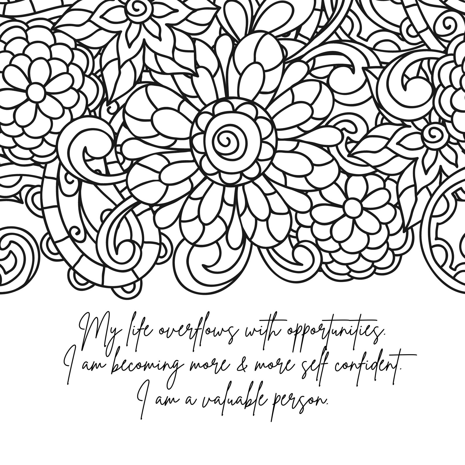 I AM AFFIRMATIONS | 32 Mandalas Coloring Pages | Powerful | Confidence ...