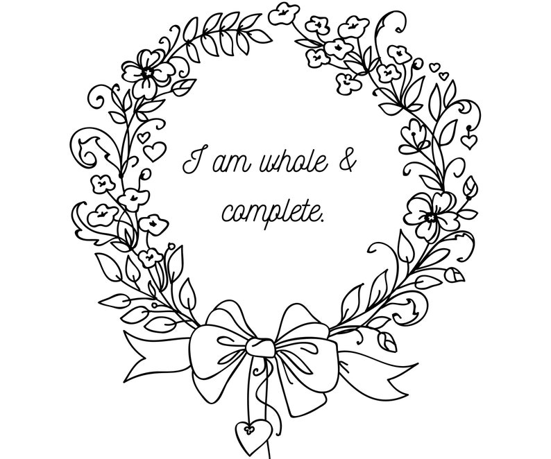 20 Coloring Wreaths | Affirmation Coloring Wreaths | Coloring ...