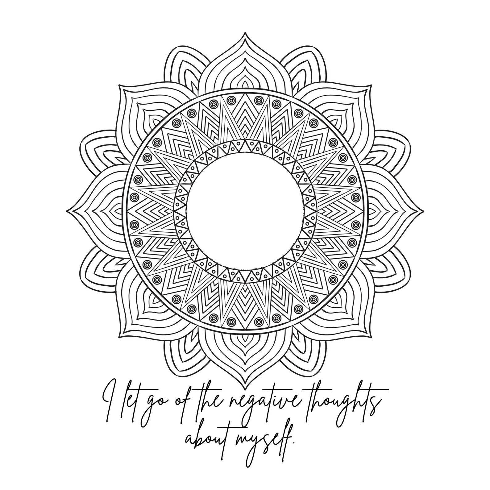 I AM AFFIRMATIONS | 32 Mandalas Coloring Pages | Powerful | Confidence ...
