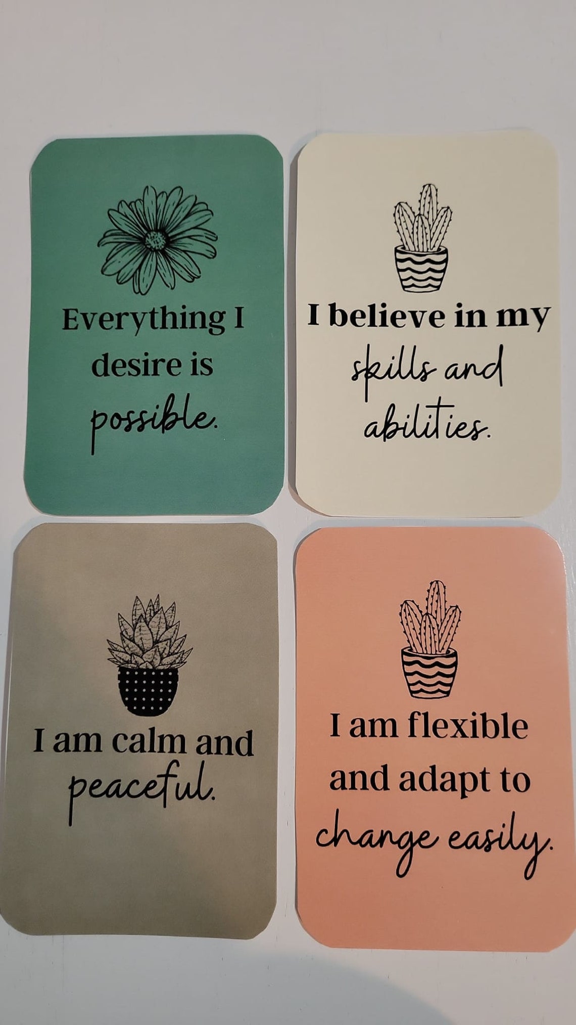 Affirmation Cards 35 Affirmation Cards Positive - Etsy