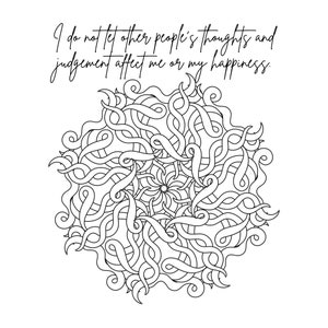 I AM AFFIRMATIONS | 32 Mandalas Coloring Pages | Powerful | Confidence ...