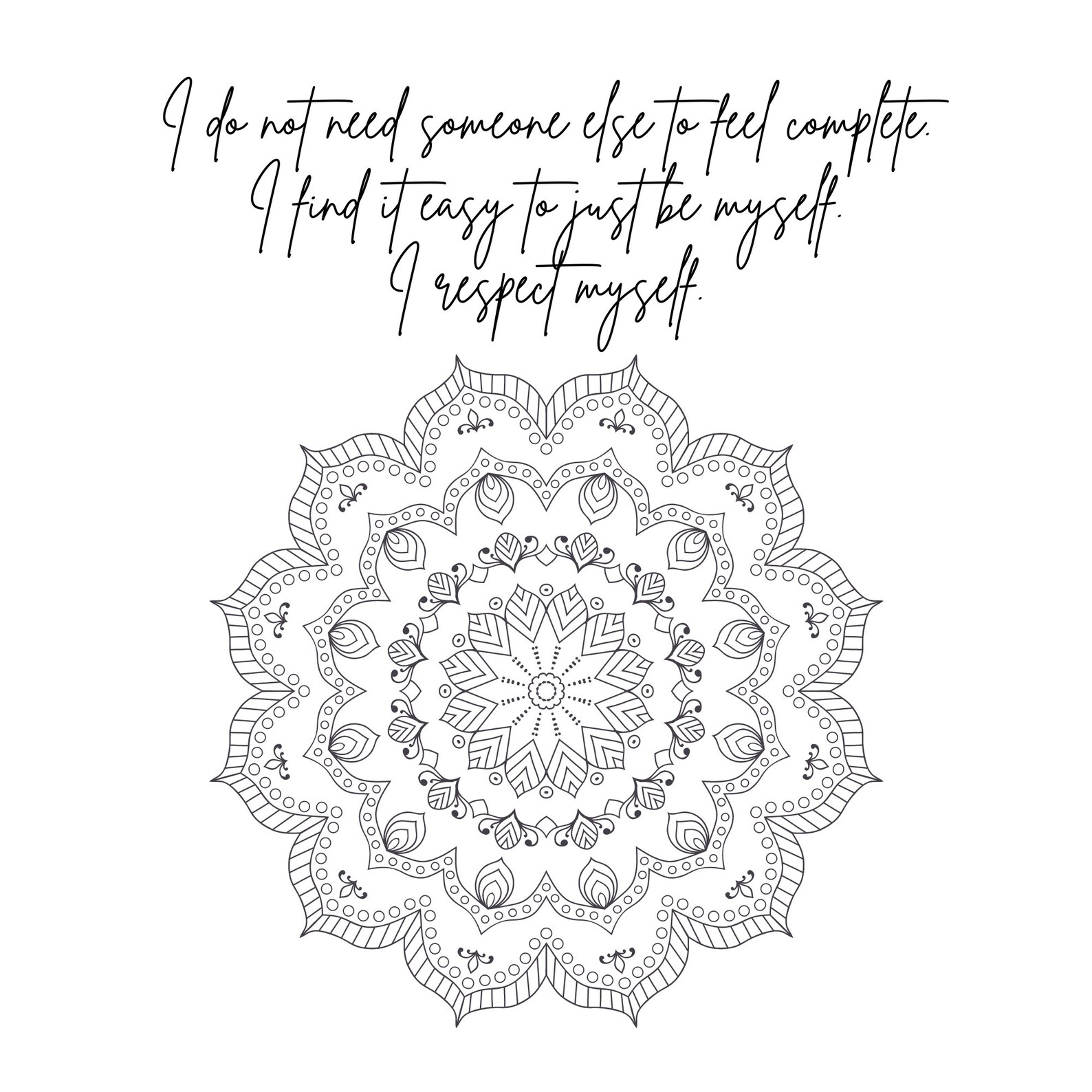 I AM AFFIRMATIONS | 32 Mandalas Coloring Pages | Powerful | Confidence ...