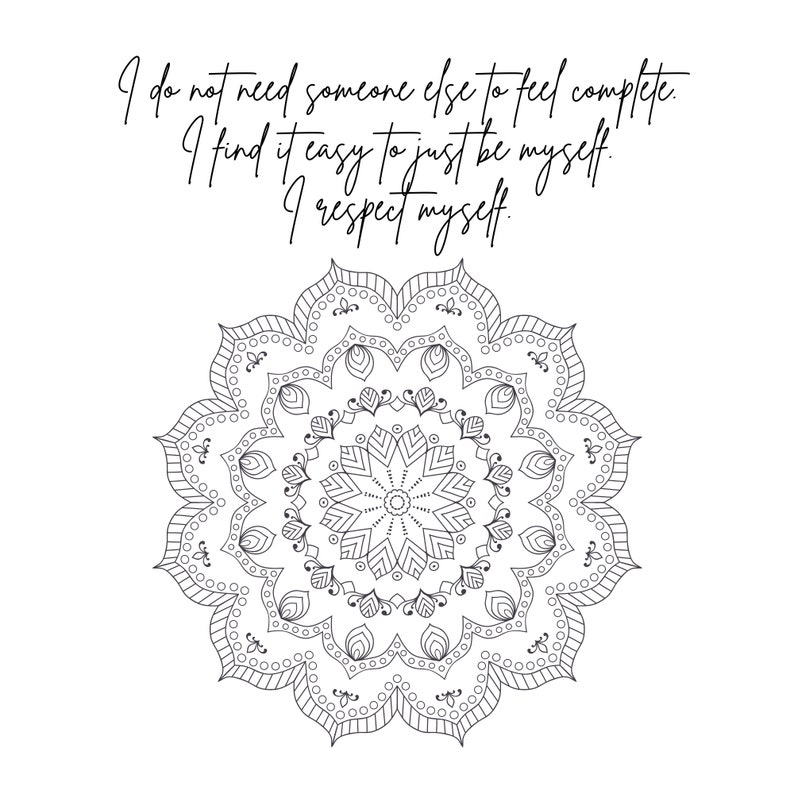 I AM AFFIRMATIONS | 32 Mandalas Coloring Pages | Powerful | Confidence ...