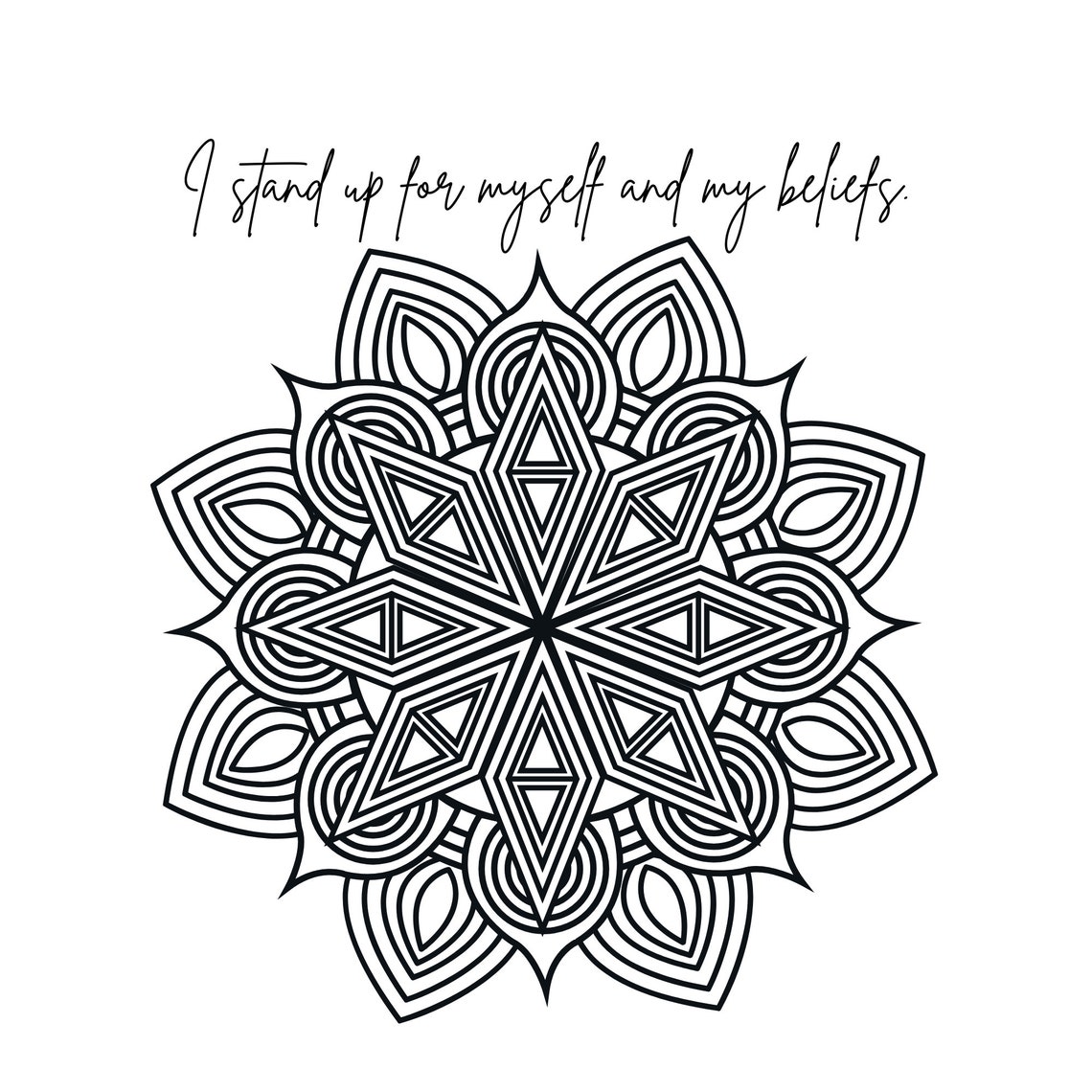 I AM AFFIRMATIONS | 32 Mandalas Coloring Pages | Powerful | Confidence ...