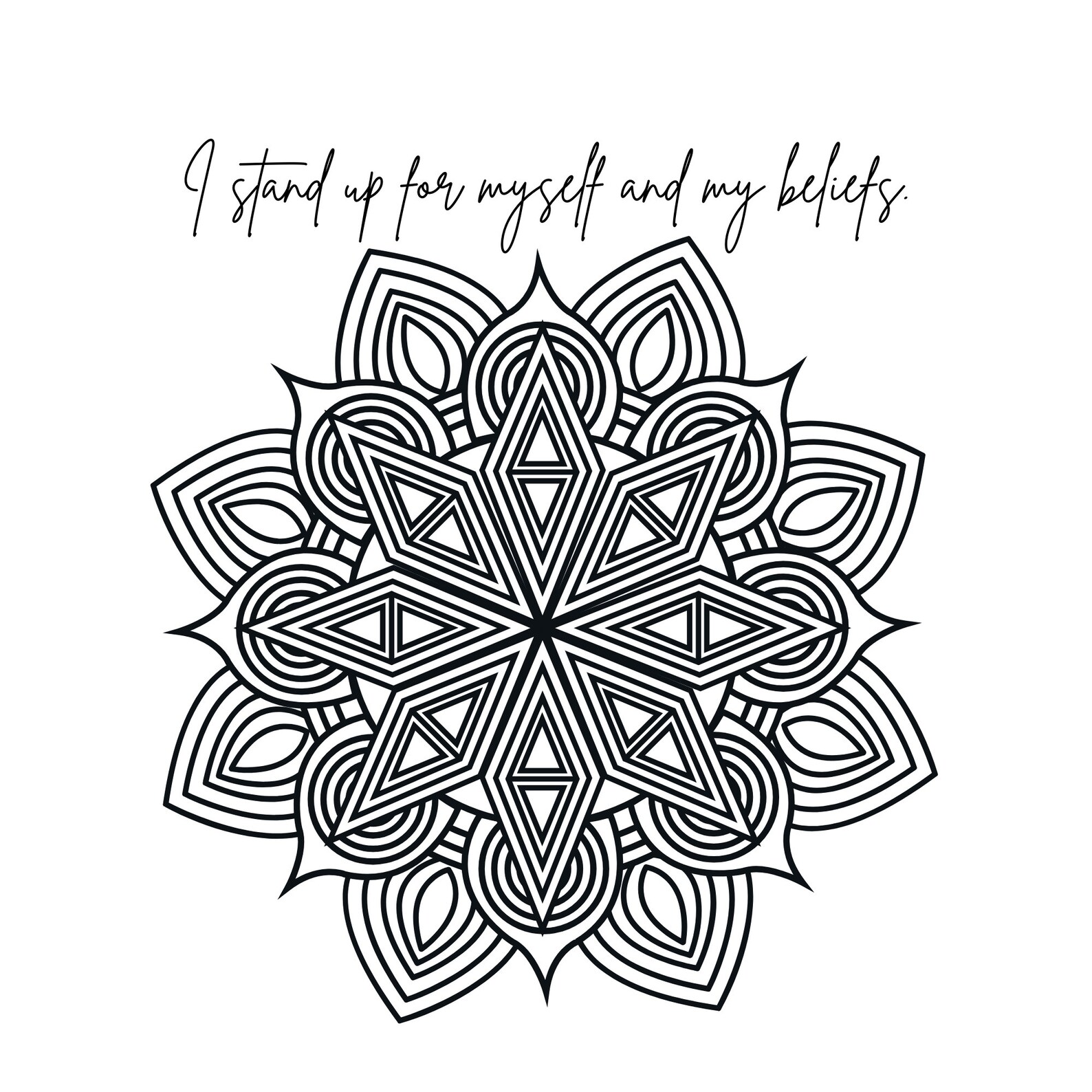 I AM AFFIRMATIONS | 32 Mandalas Coloring Pages | Powerful | Confidence ...