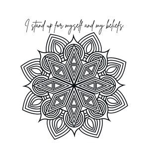 I AM AFFIRMATIONS | 32 Mandalas Coloring Pages | Powerful | Confidence ...