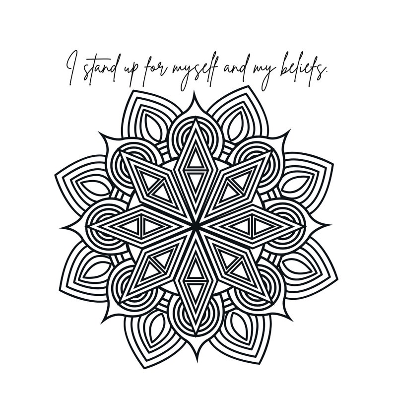 I AM AFFIRMATIONS | 32 Mandalas Coloring Pages | Powerful | Confidence ...