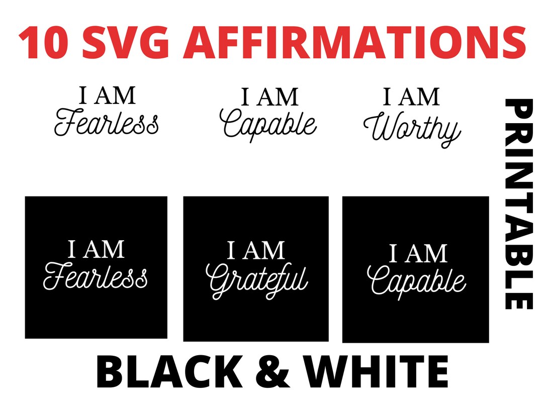 I AM Affirmations | Affirmations | Printable | Scrap Booking | Vision ...