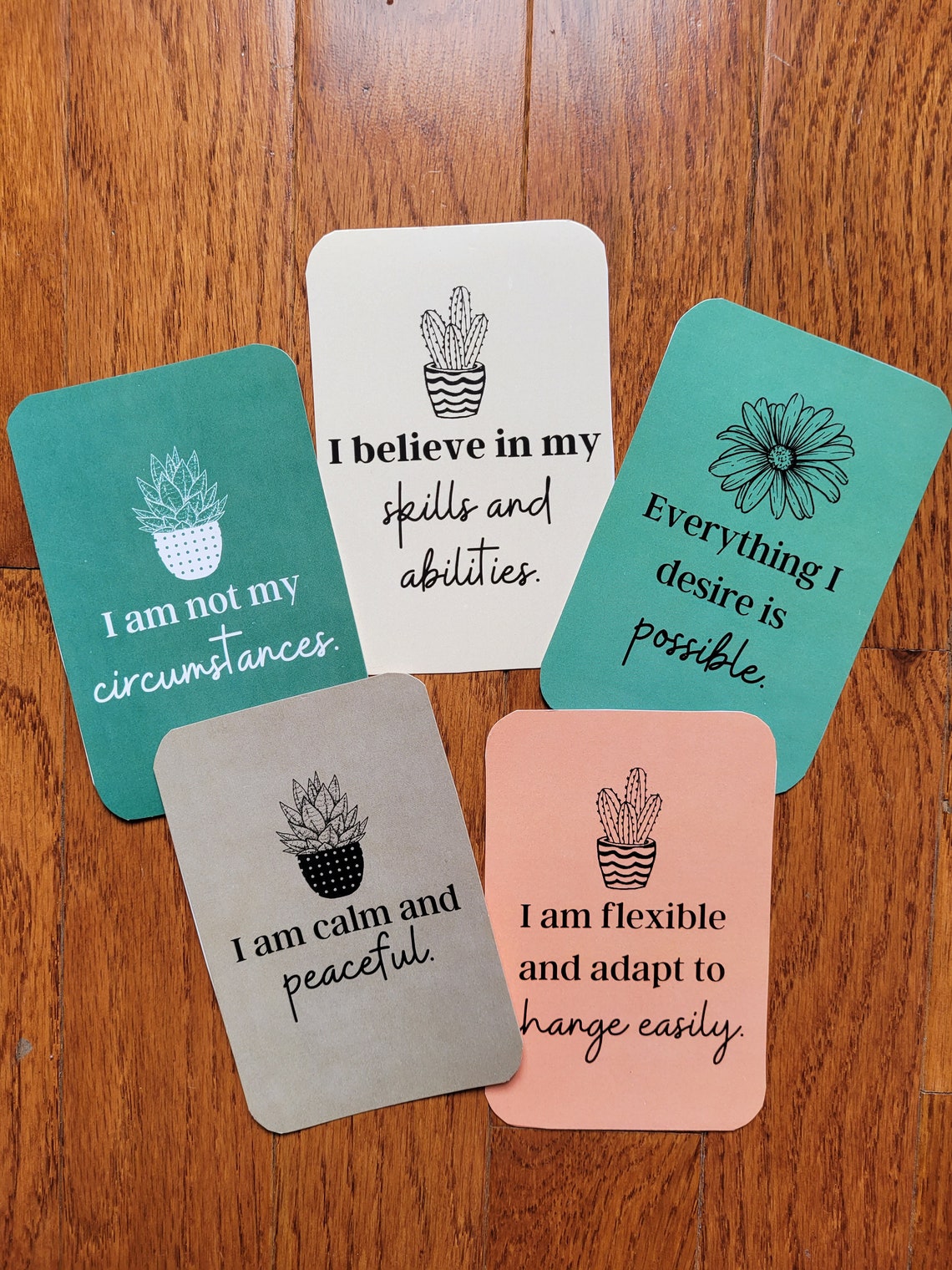 Affirmation Cards 35 Affirmation Cards Positive - Etsy
