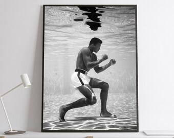 Muhammad Ali Underwater - Etsy