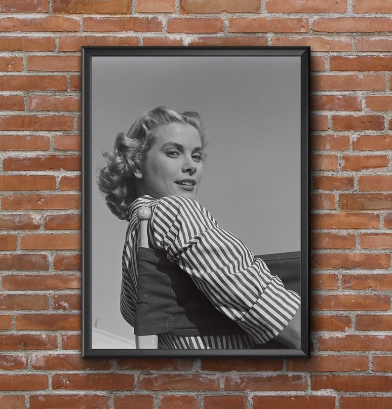 Grace Kelly Print Vintage Photo Actress Poster Satin - Etsy