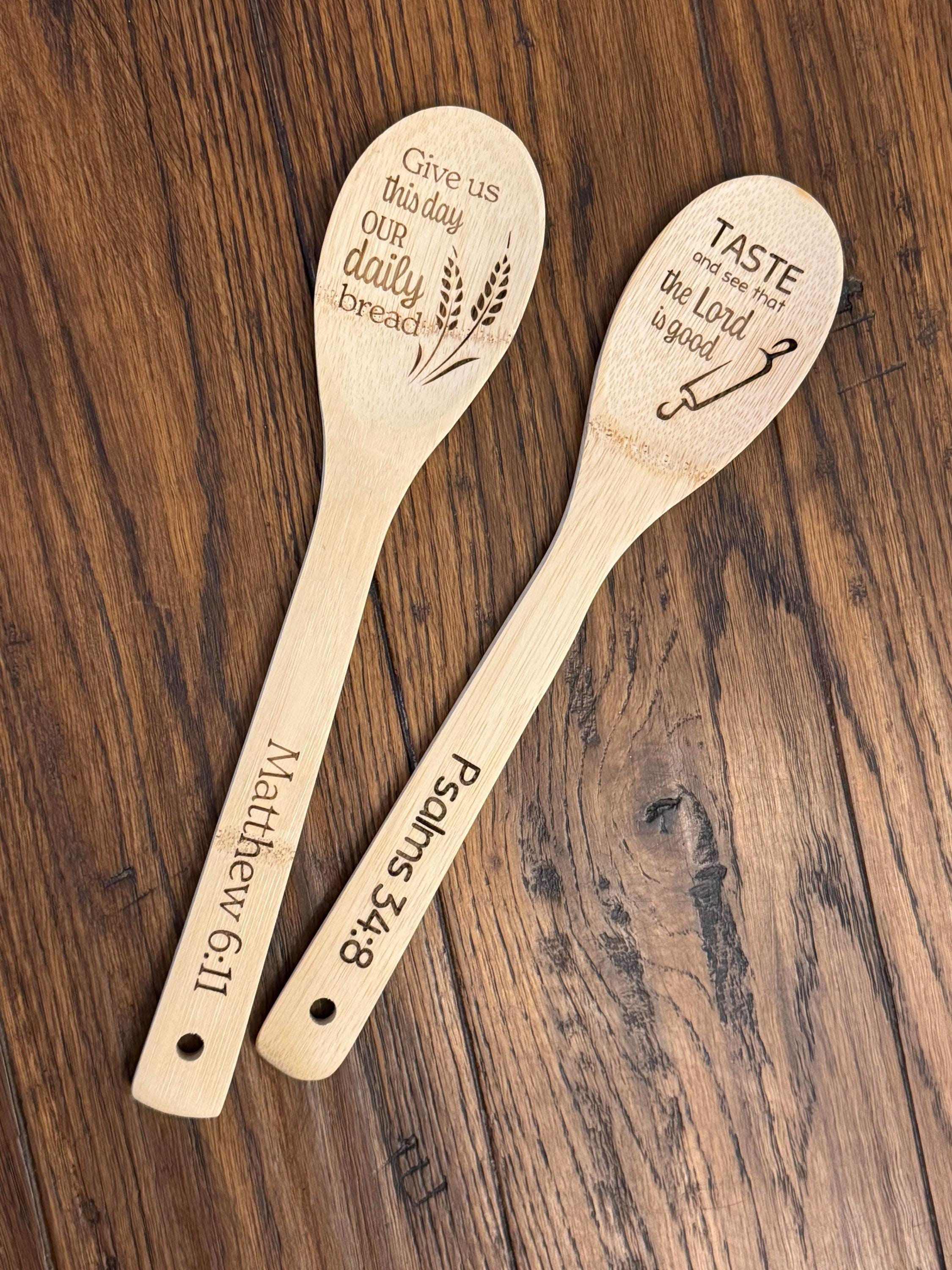 Bible Verse Wooden Spoon, Christian Gift Idea, Stocking Stuffer, Gift ...