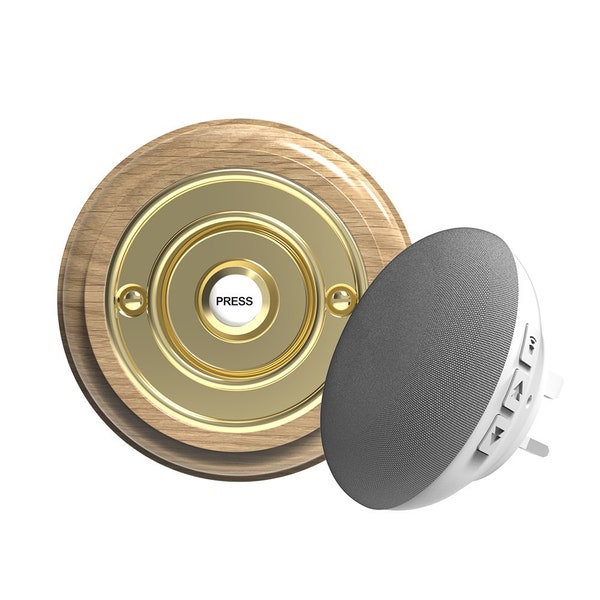 Brass Wireless Doorbell - Etsy