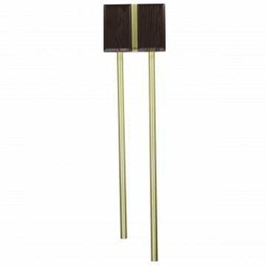 Wired Wall Mounted Long Tubular Doorbell, Rustic Finish With Brass ...