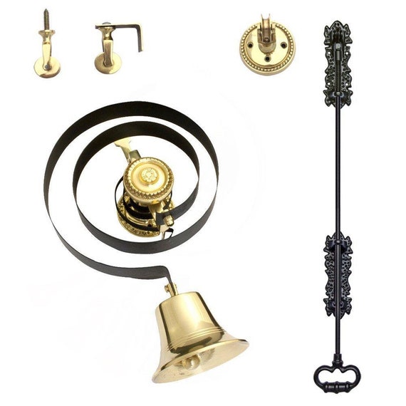 Butlers Bell Kit With Black Iron Pull Brass - Etsy