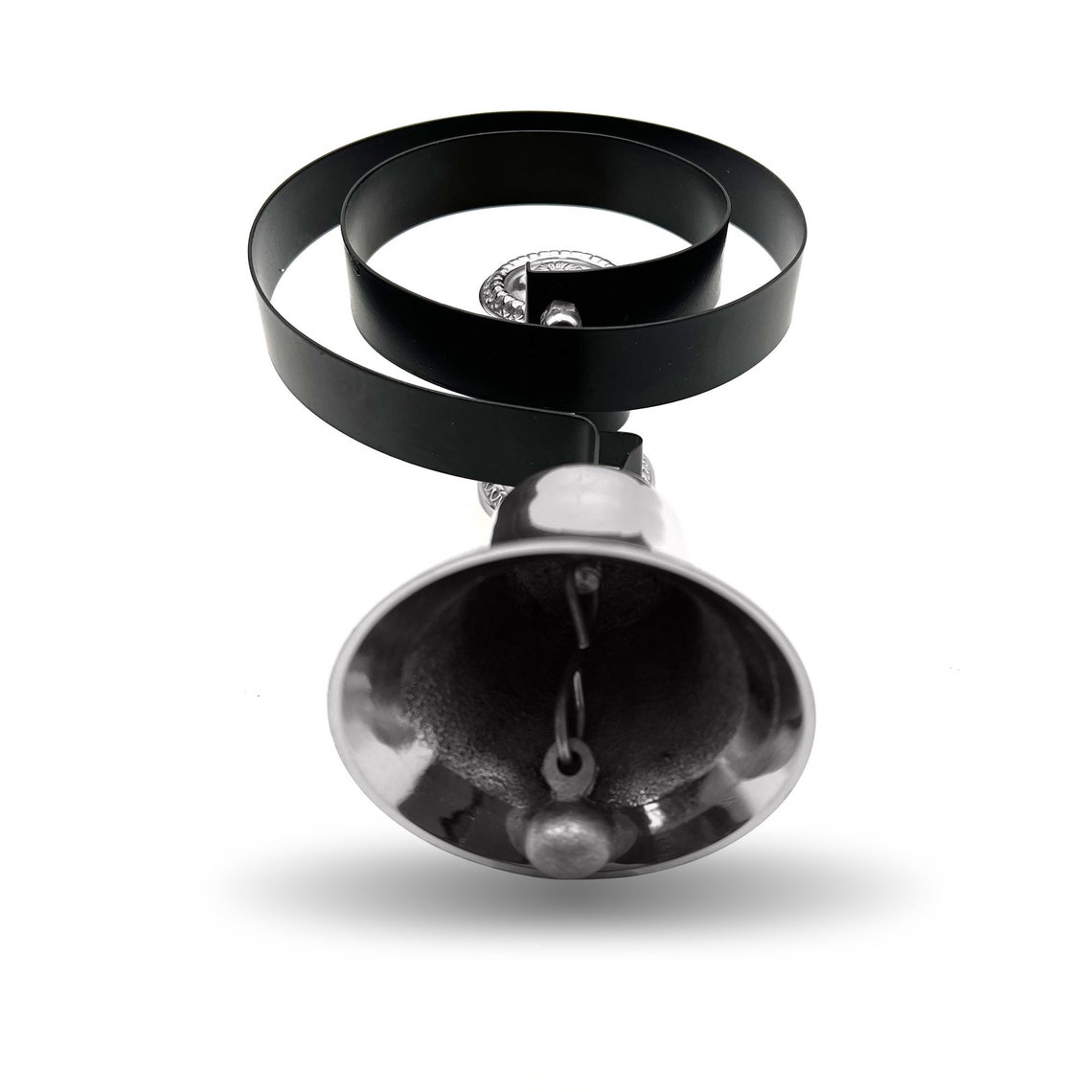 Butlers Bell Kit With Black Iron Pull - Chrome - Etsy
