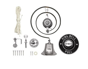 Wall Mounted Wired Victorian Style Brass and Mahogany Butlers Bell ...