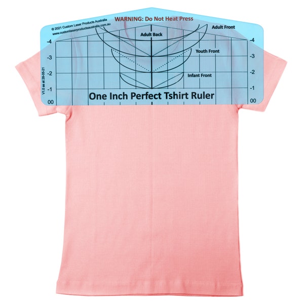 Acrylic Shirt Template Ruler - Etsy