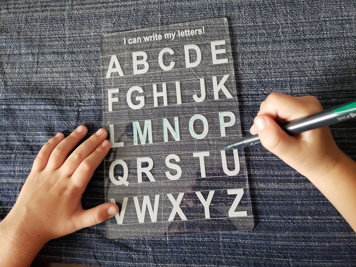 Alphabet and Number Practice Boards - Etsy