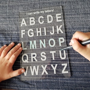 Alphabet and Number Practice Boards - Etsy