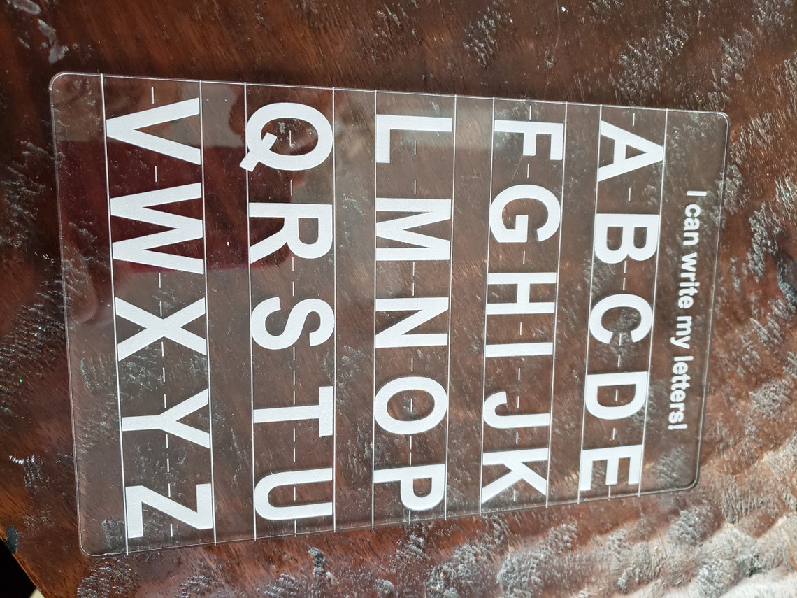 Alphabet and Number Practice Boards - Etsy