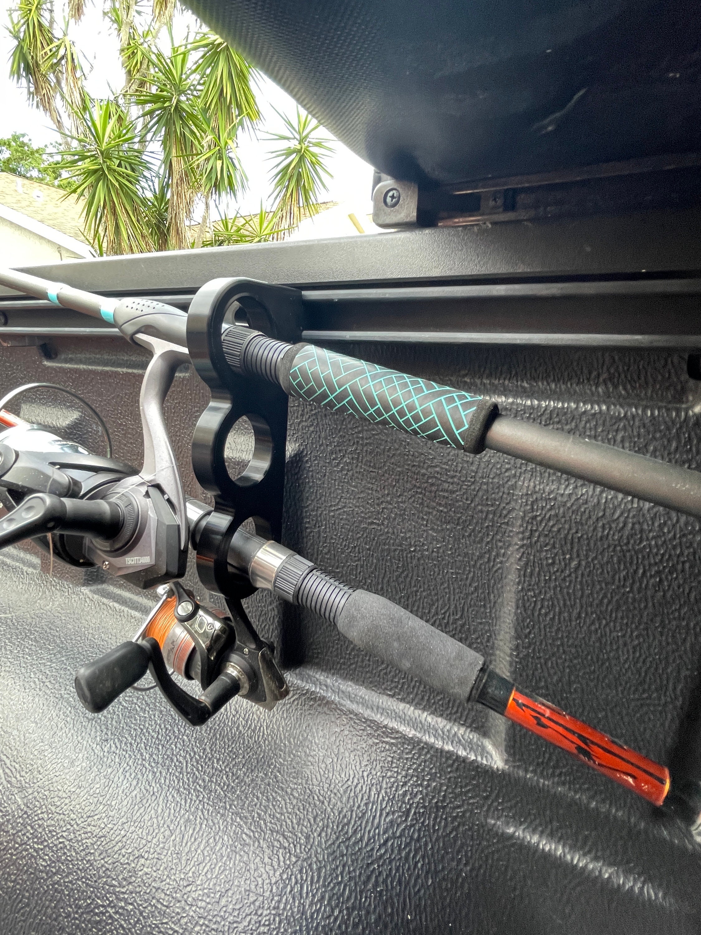 Fishing Rod Holder for Toyota Tacoma Bed Rail - Circle Hole Version - Etsy