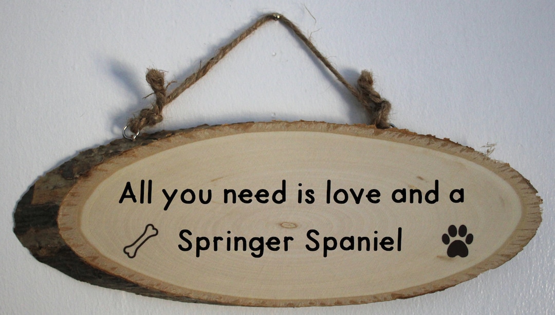 Springer Spaniel Dog Wooden Hanging Sign - Etsy