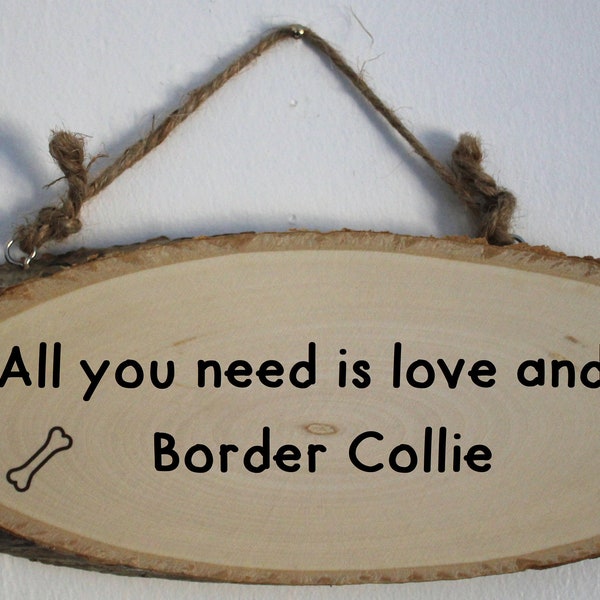 Wooden Border Collie Sign - Etsy