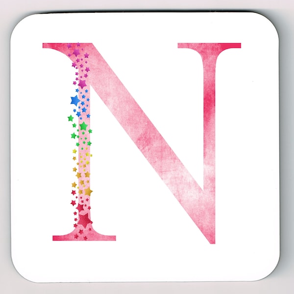 Letter Coaster - Etsy