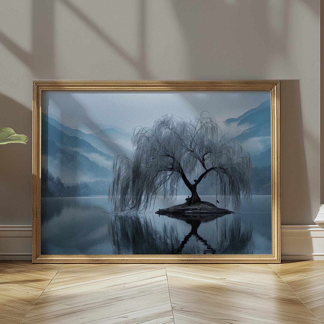 Weeping Willow, Weeping Willow Art, Weeping Willow Print, Weeping ...