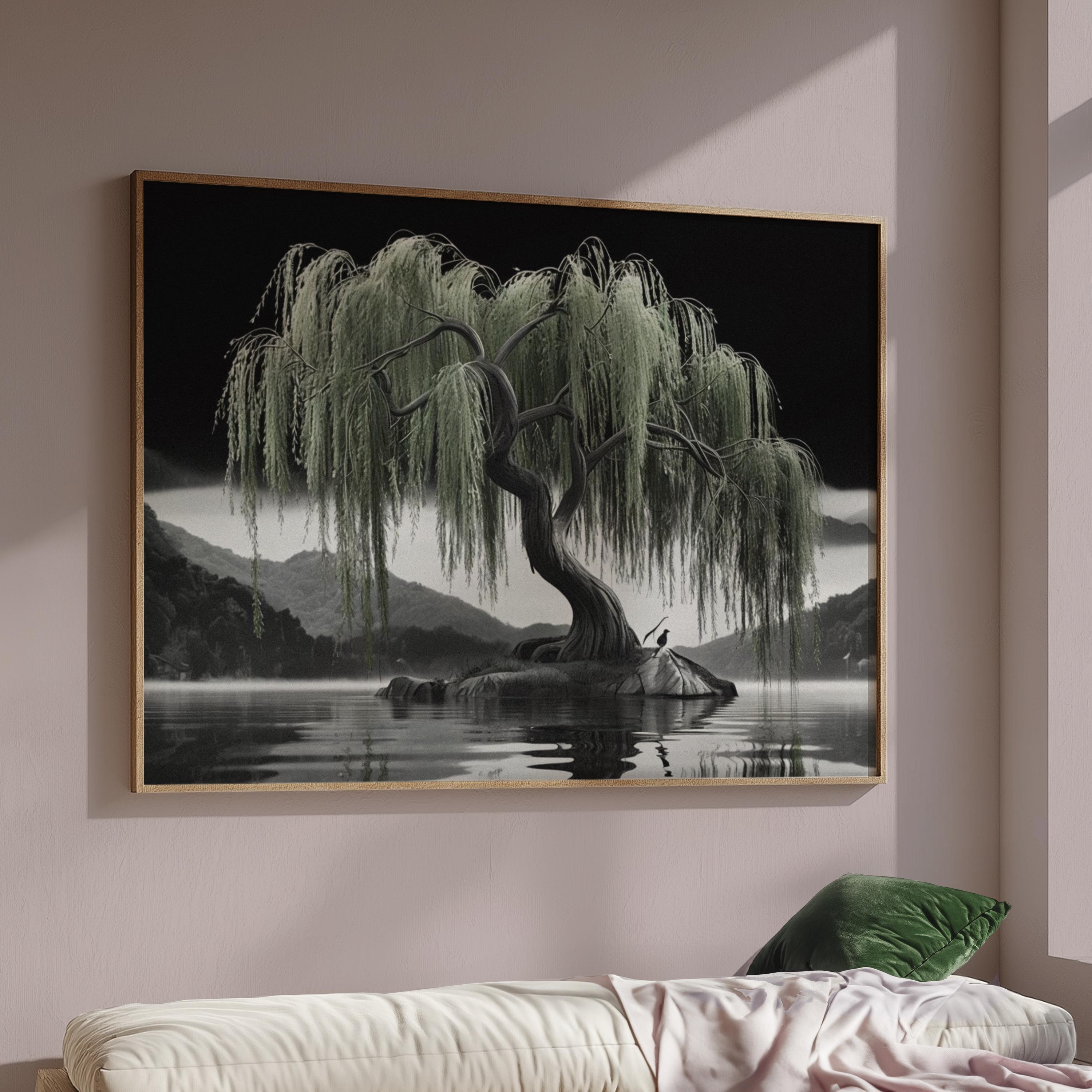Weeping Willow, Weeping Willow Art, Weeping Willow Print, Weeping ...