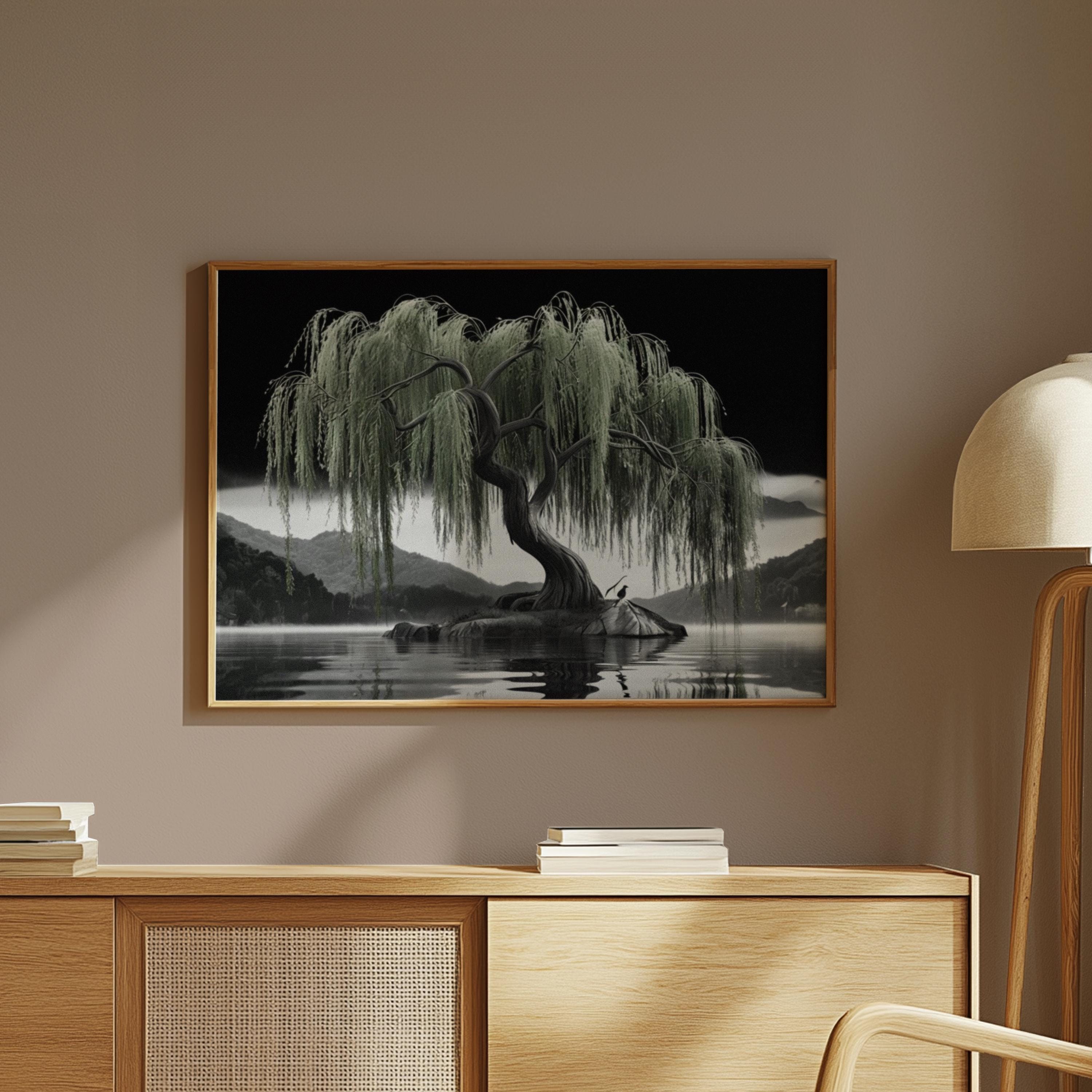 Weeping Willow, Weeping Willow Art, Weeping Willow Print, Weeping ...