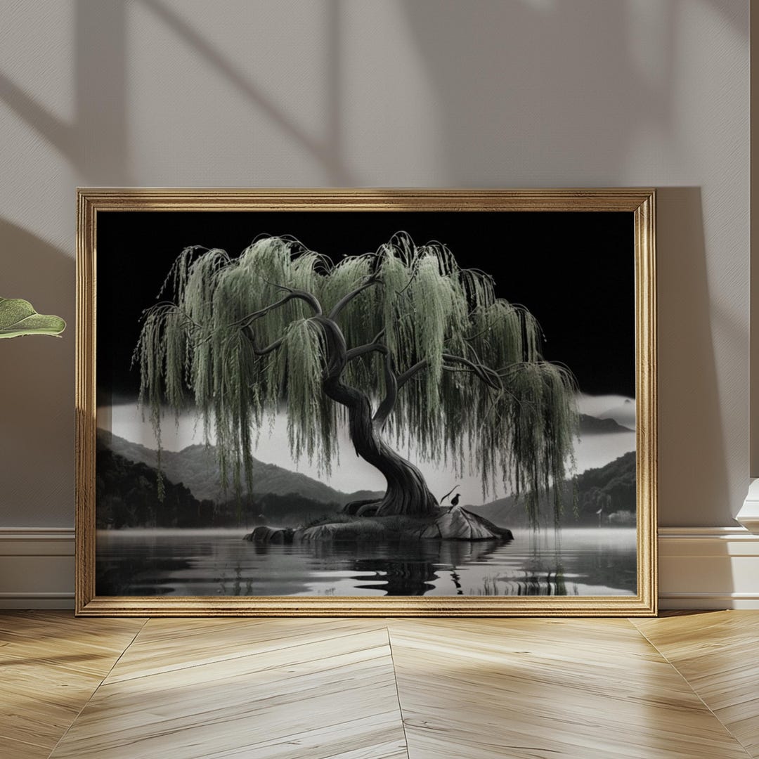 Weeping Willow, Weeping Willow Art, Weeping Willow Print, Weeping ...