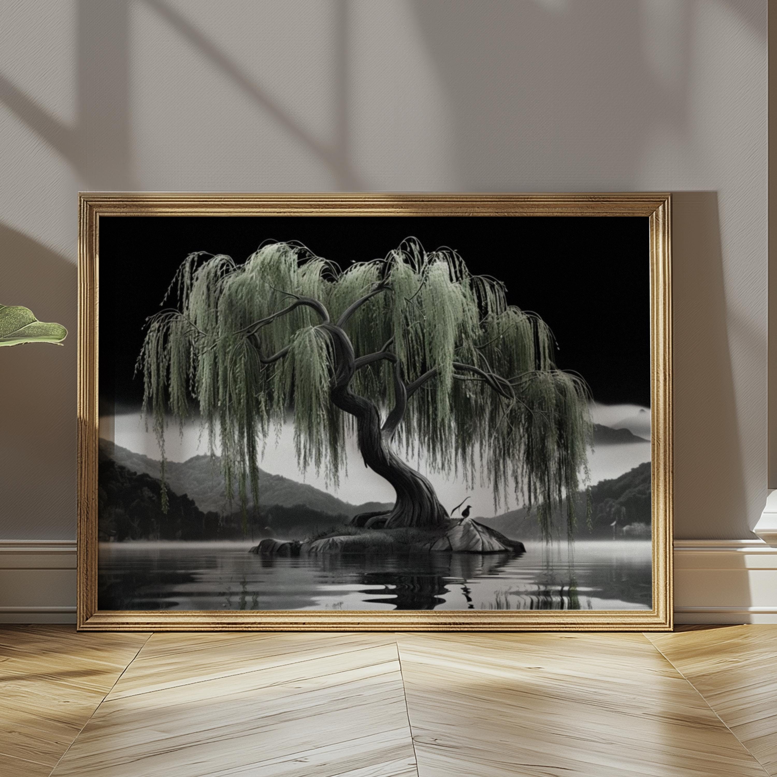 Weeping Willow, Weeping Willow Art, Weeping Willow Print, Weeping ...
