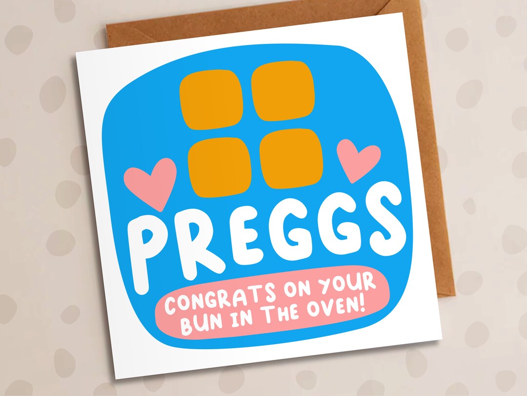 Preggs Card, Pregnancy Card, New Mum Congratulations, Mum, Having A ...