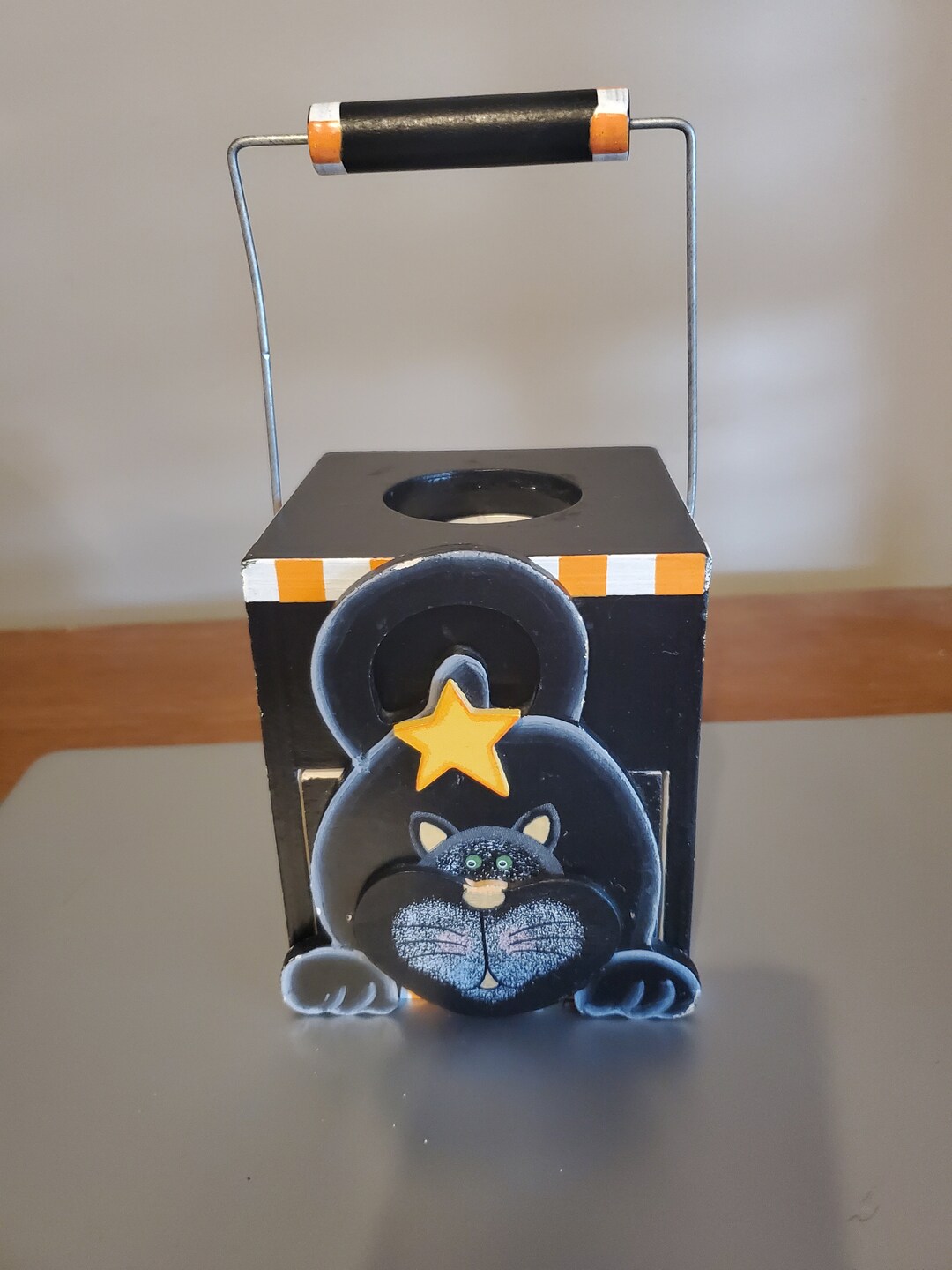 Black Cat Box Holds Candle and Opens - Etsy