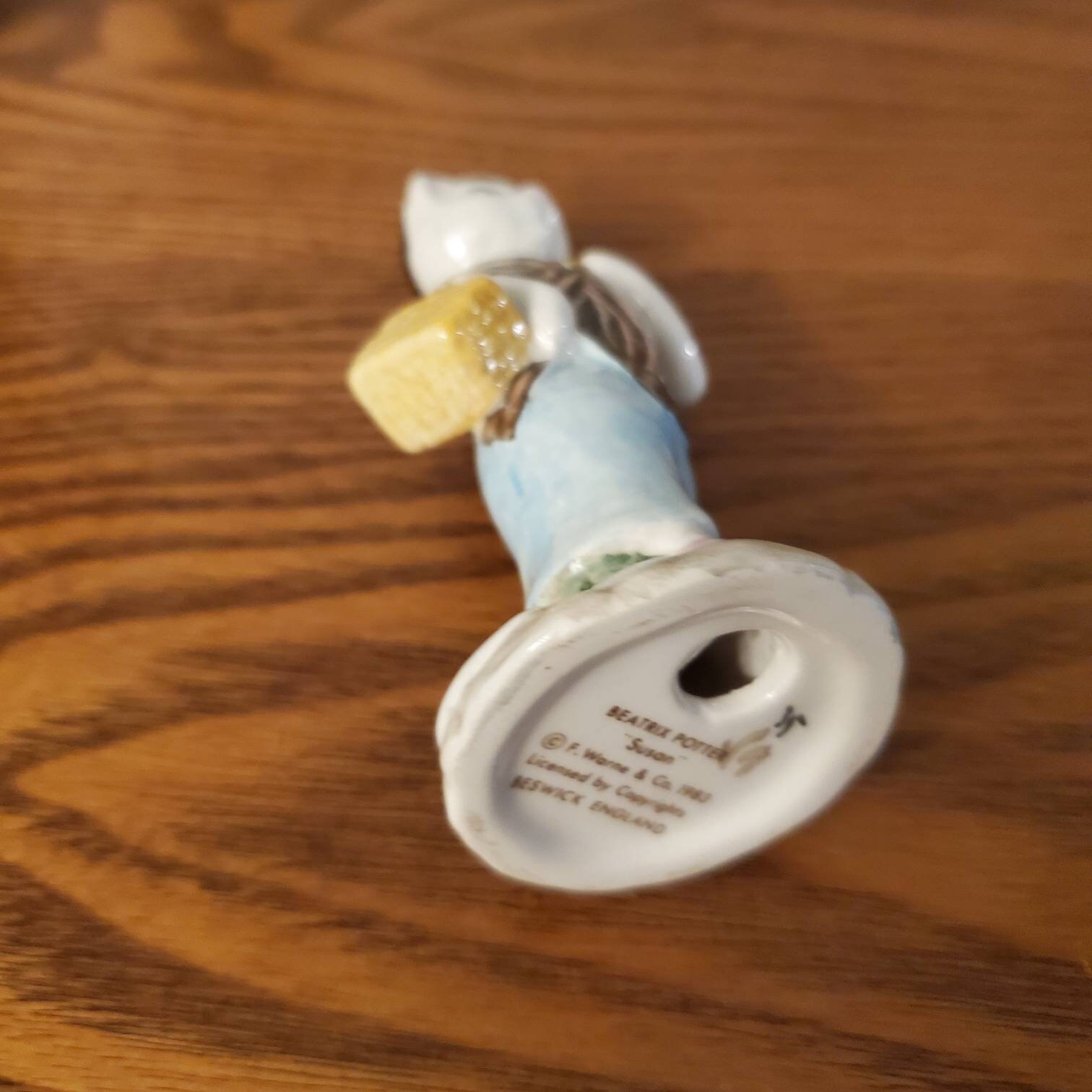 Vintage Beatrix Potter's Susan Beswick Porcelain Figurine. Rare Black ...