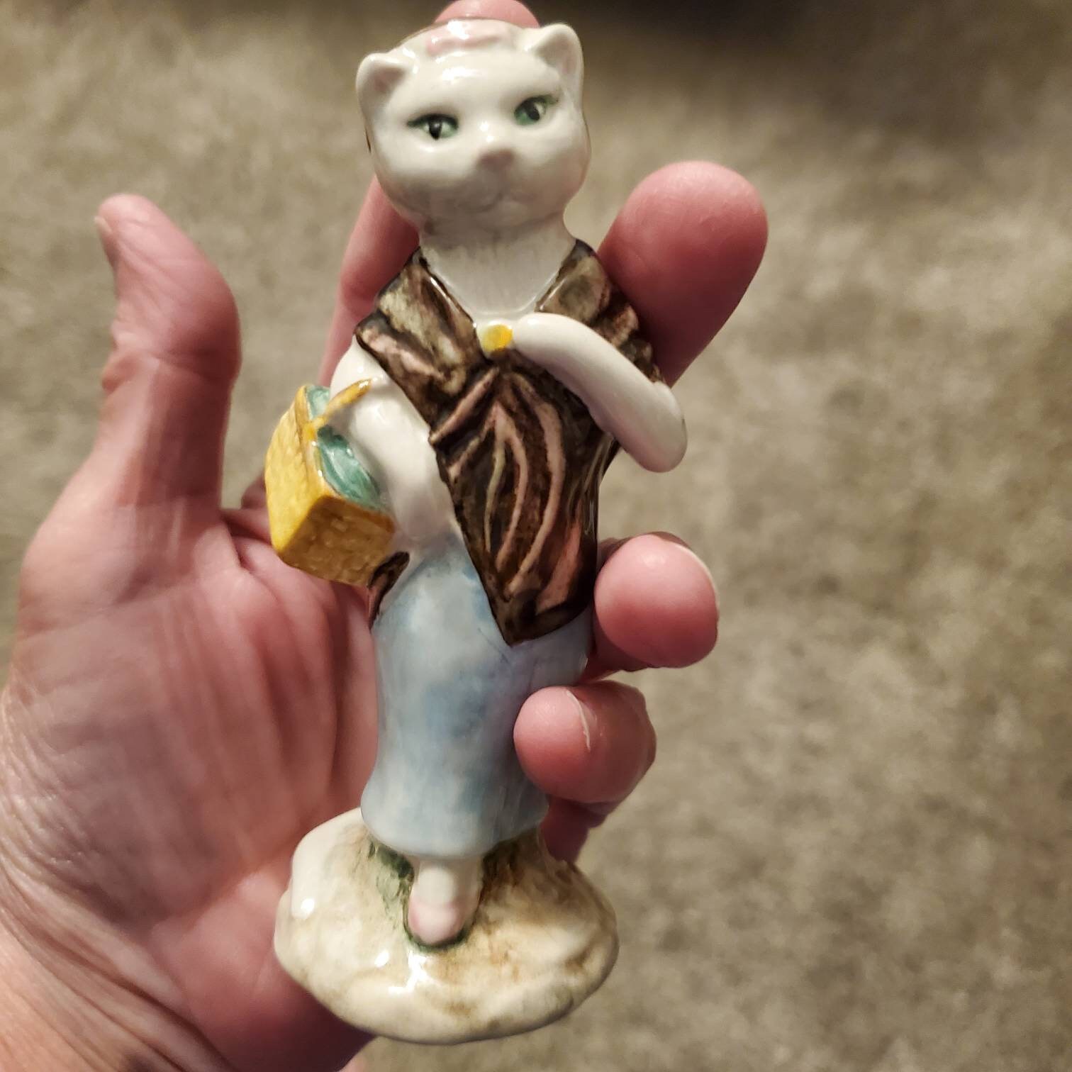 Vintage Beatrix Potter's Susan Beswick Porcelain Figurine. Rare Black ...