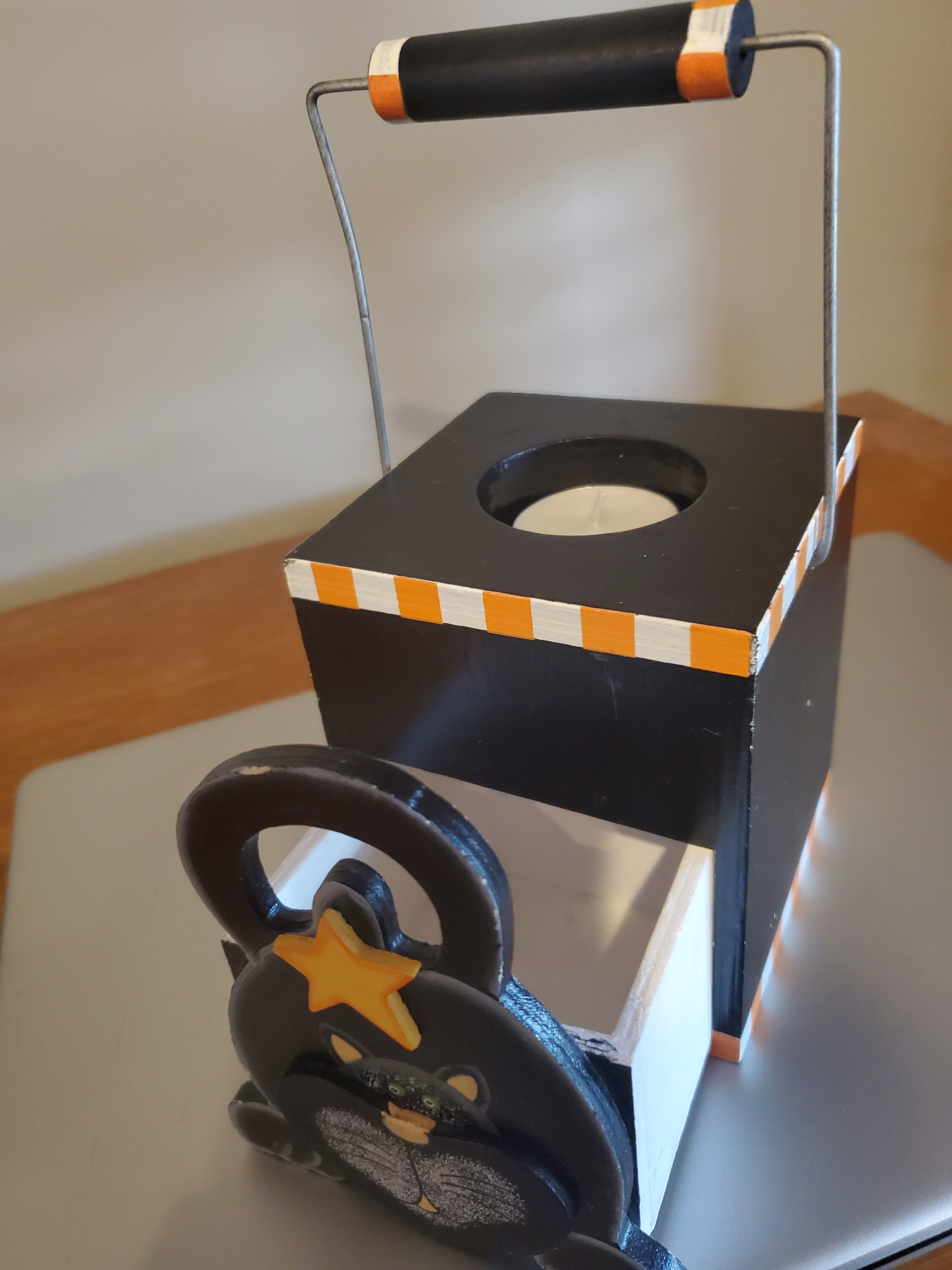 Black Cat Box Holds Candle and Opens - Etsy