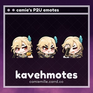 Kaveh Genshin Impact Inspired Emotes for Twitch or Discord Sumeru ...