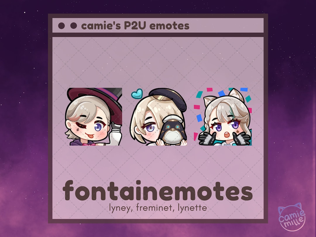 Lyney Freminet Lynette Genshin Impact Inspired Emote Set - Etsy