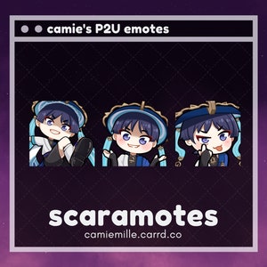 Emotes inspirados en Wanderer / Scaramouche Genshin Impact para Twitch ...
