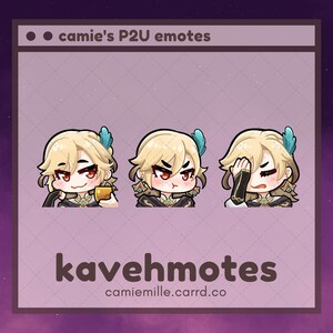 Kaveh Genshin Impact Inspired Emotes for Twitch or Discord Sumeru ...